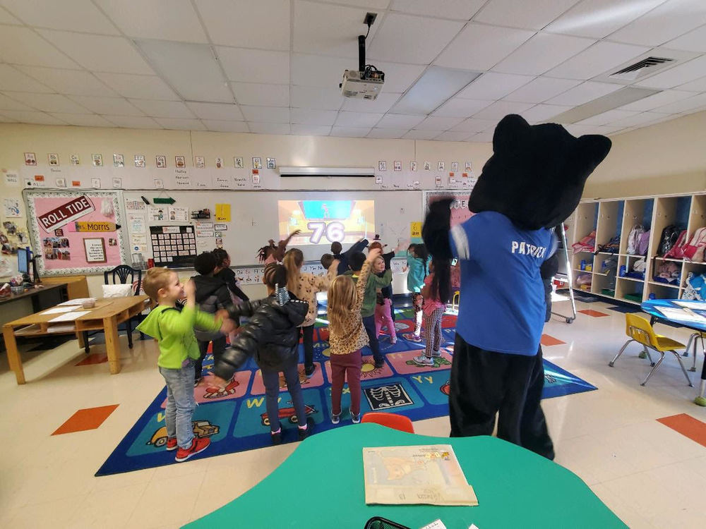 Learning with our Panther Mascot | C. F. Pope Elementary School