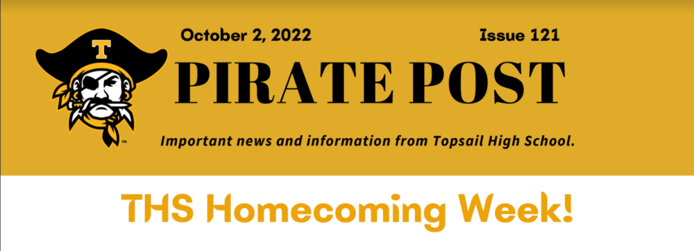 Pirate Post October 2, 2022 | Topsail High School